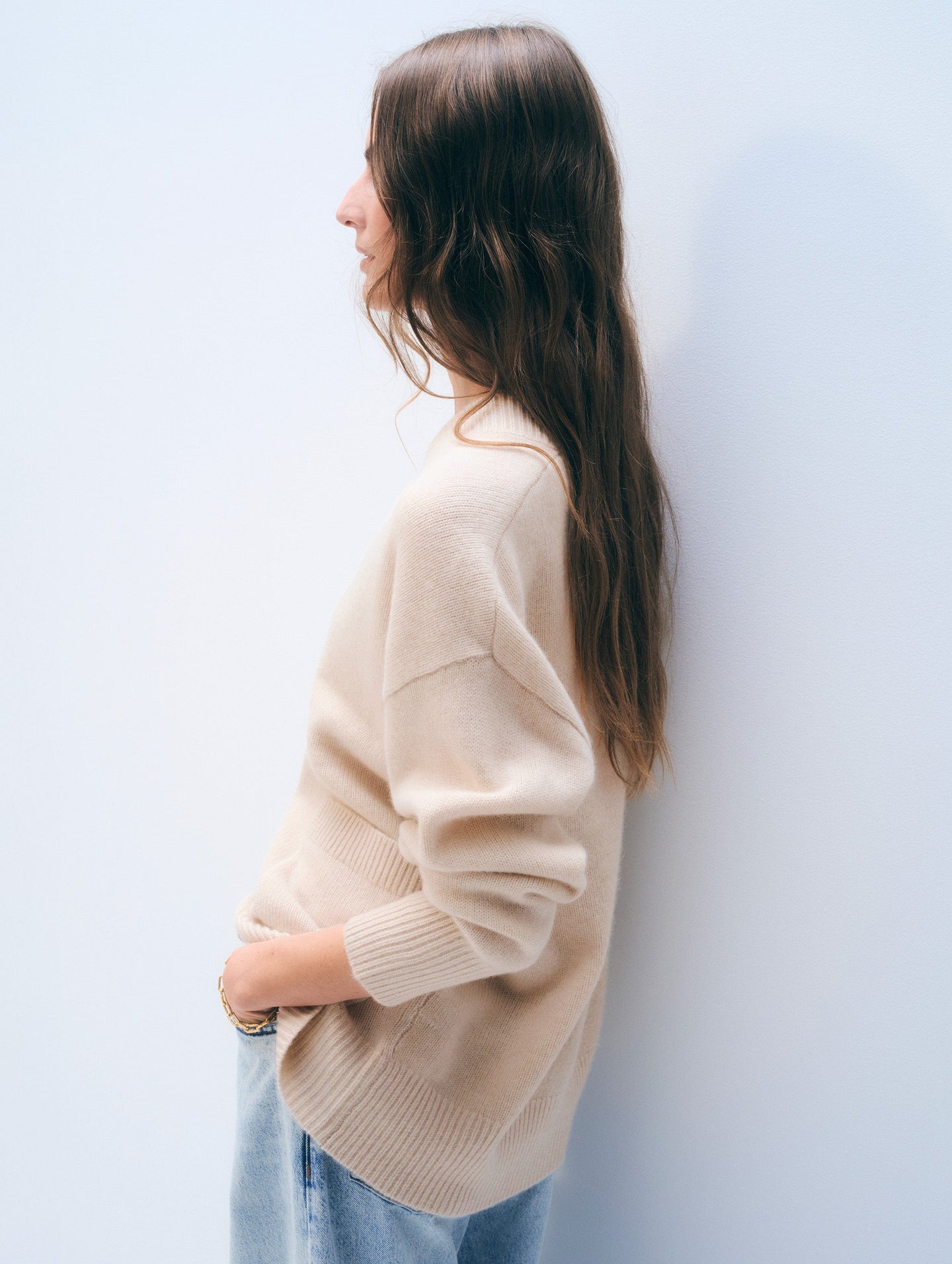 Cashmere Luxe Pocket Cardigan | Natural Heather