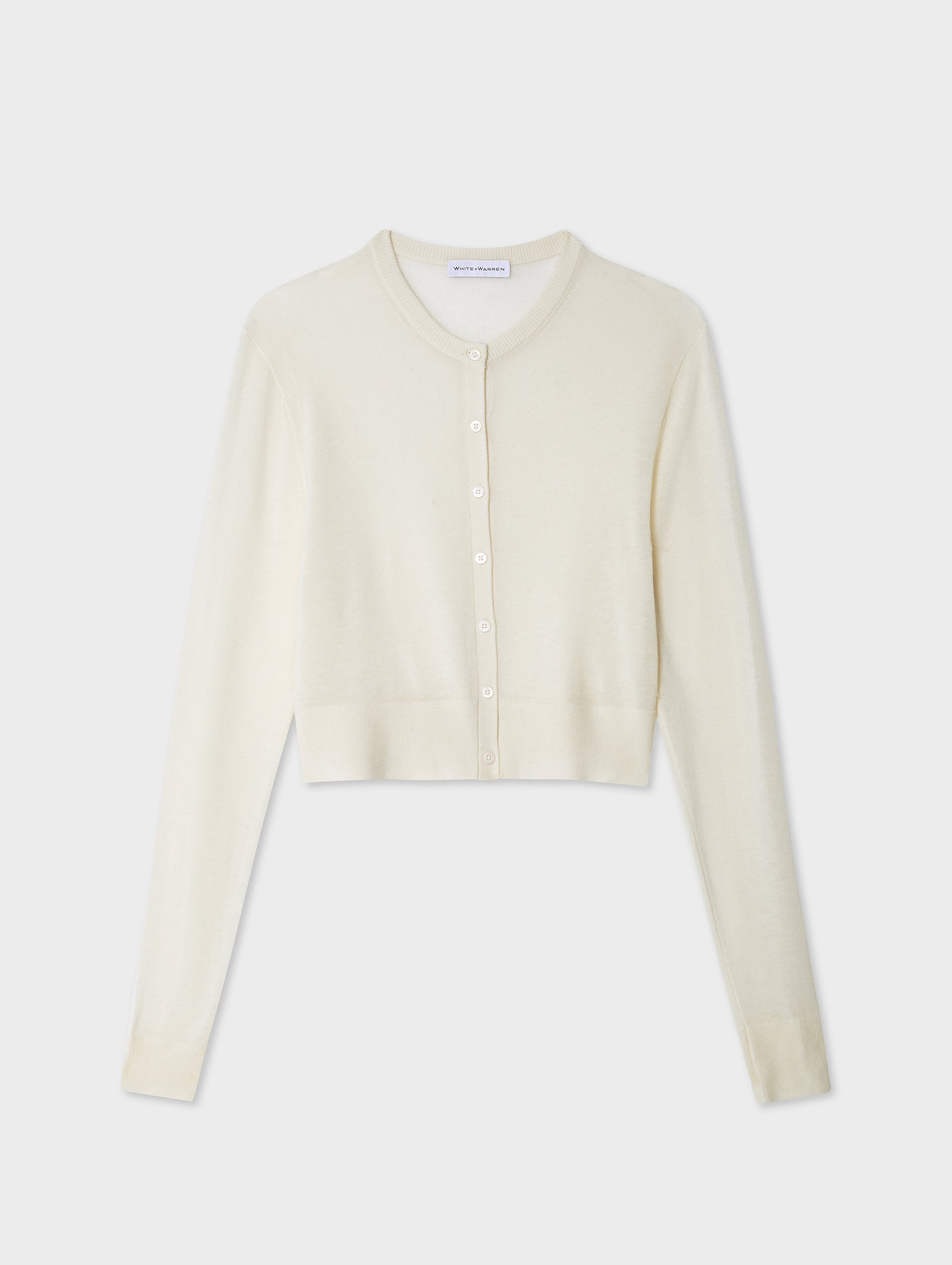 Superfine Cashmere Button Cardigan | White & Warren