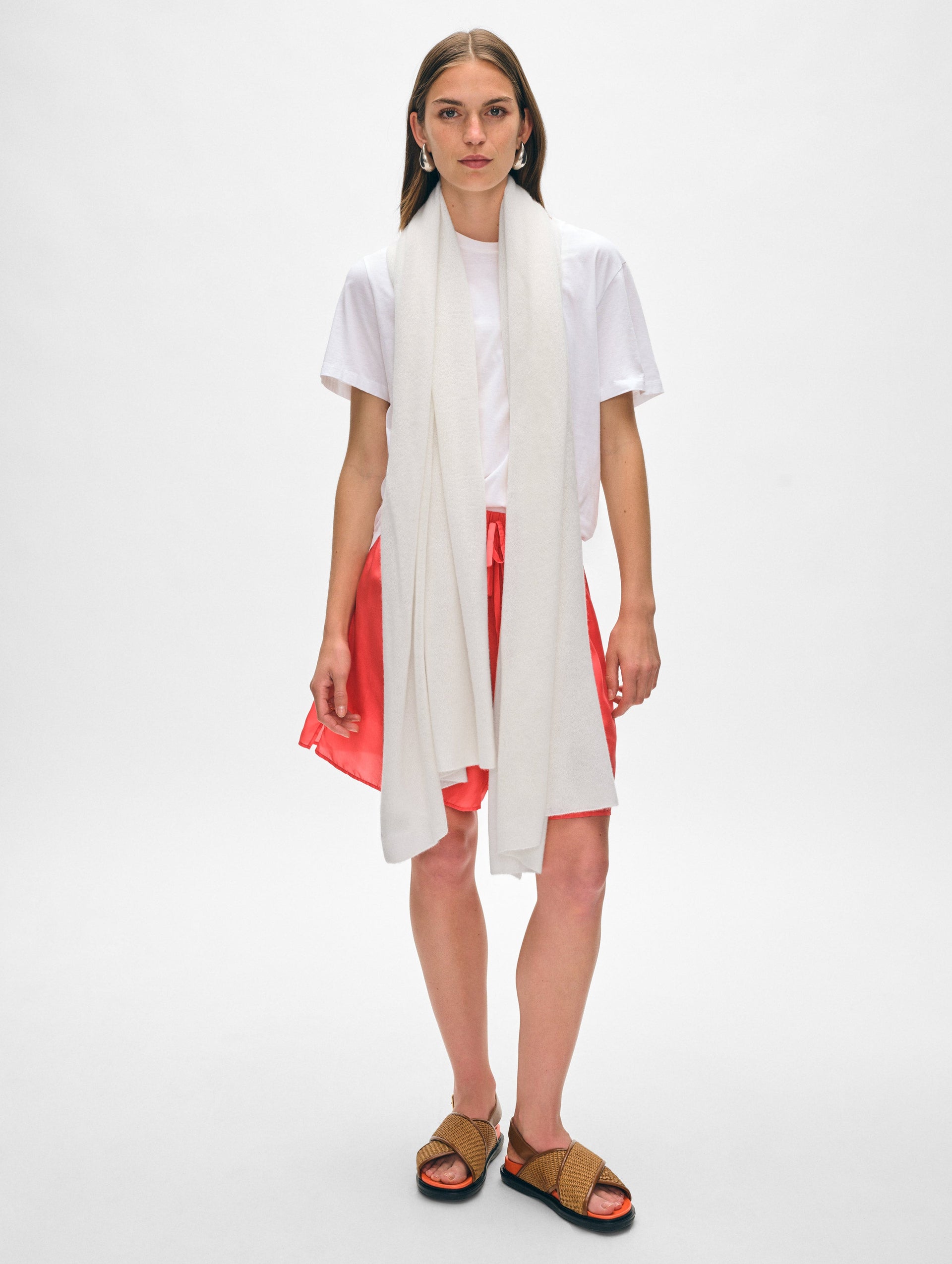 Cashmere Travel Wrap – White + Warren